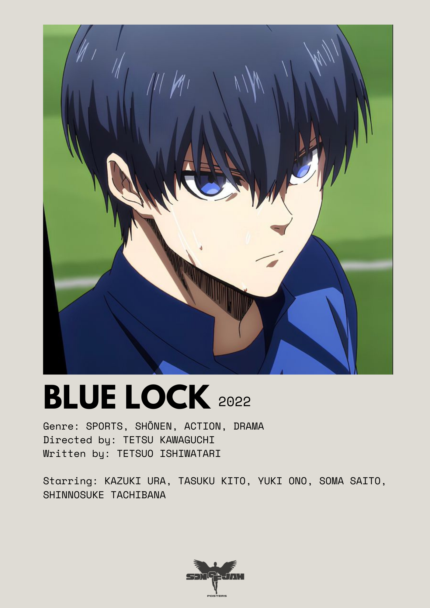 Poster Blue Lock – L'Esprit de la Compétition ( A3 ) - son of jah posters