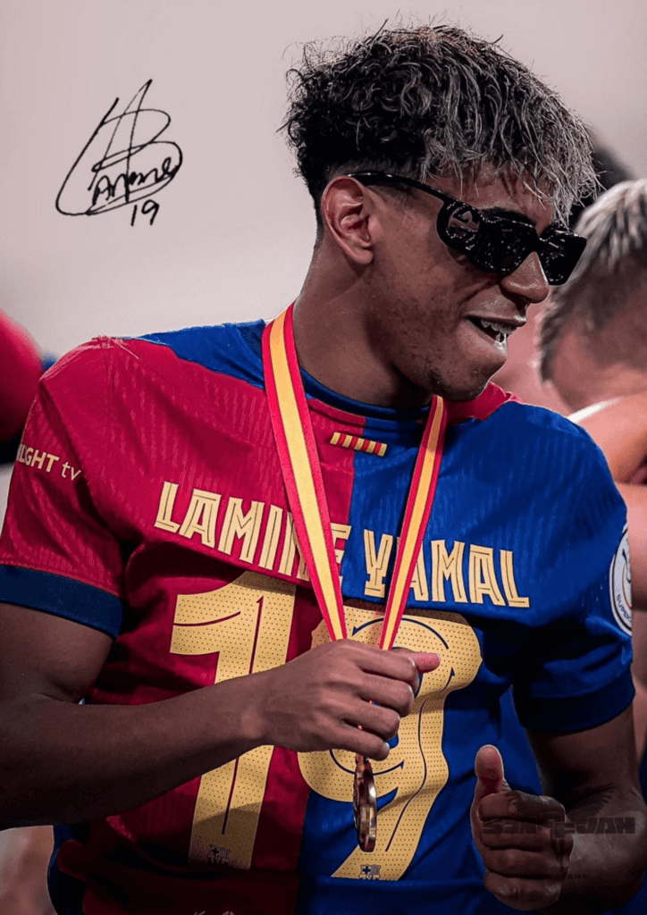 Poster Lamine Yamal "Signature Celebration" Premium Poster" ( A3 ...